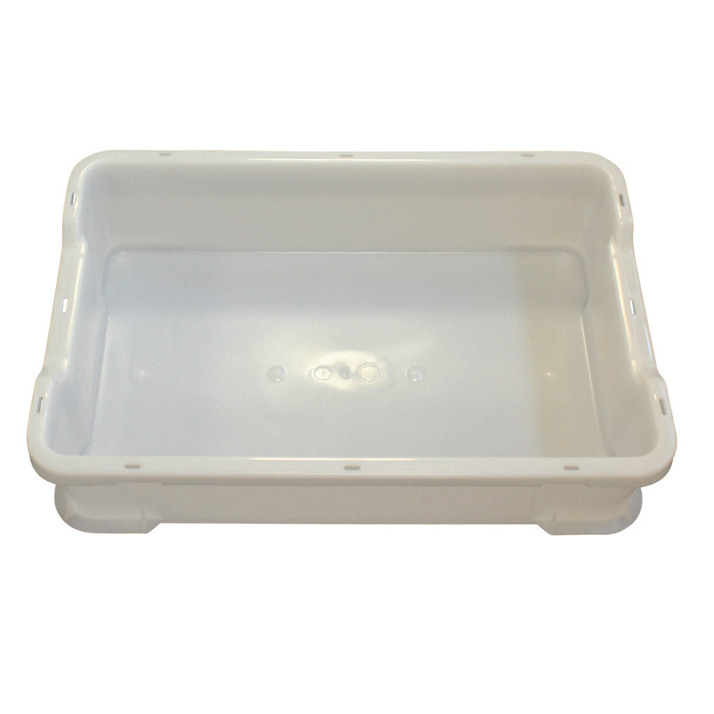 Stacking Tray (600 x 400 x 145mm) – White – Butchers-Sundries