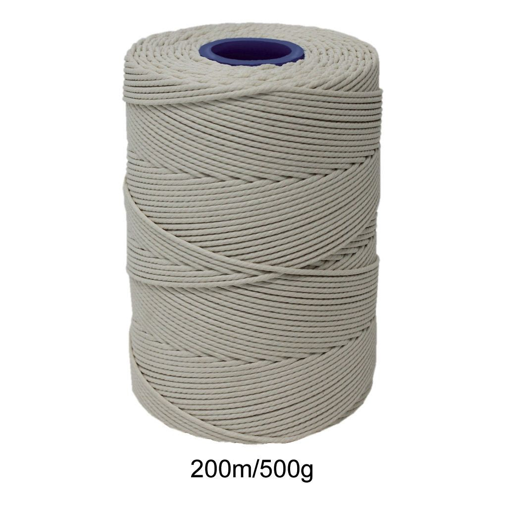 Rayon No 4 White Butchers String/Twine 200m (500g) – Butchers-Sundries